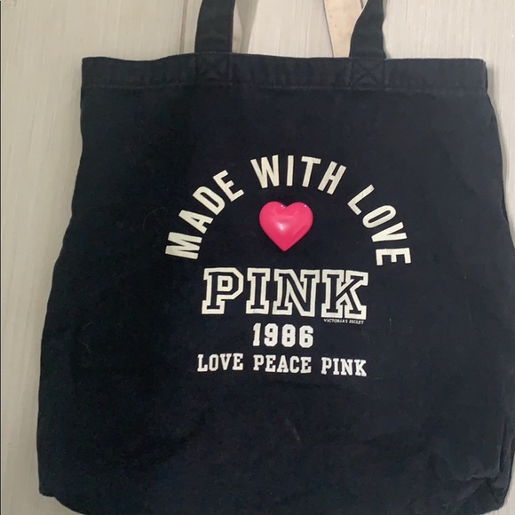 PINK Victoria's Secret | Bags | Victorias Secret Canvas Tote | Poshmark